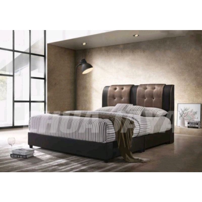 (Katil'1881)「Ready Stock」Katil Diamond Leather Chesterfield Classic ...