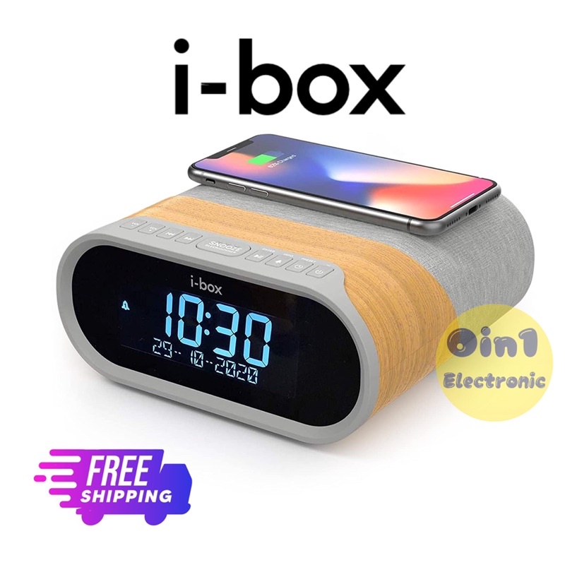 i-box Daybreak DAB Radio alarm clock, DAB/DAB+/FM Radio and charging ...