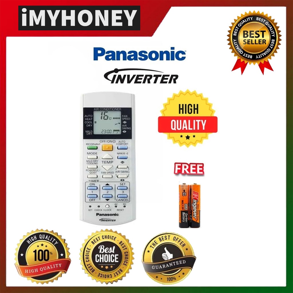 Panasonic Inverter Air Conditional Remote Control | Shopee Malaysia