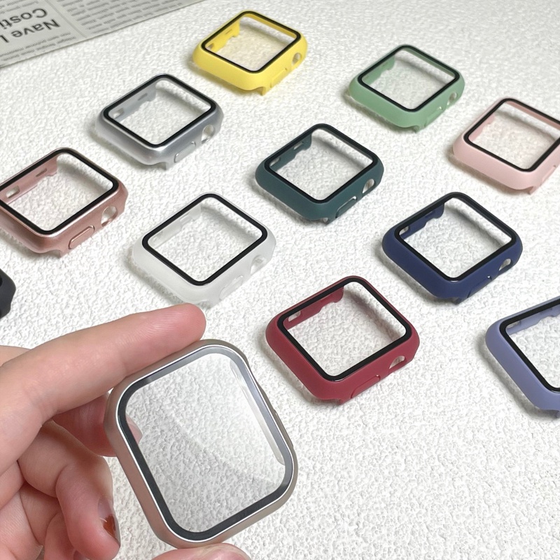 Glass + Cover For Apple Watch case 49mm 45mm 41mm 44mm 40mm for iWatch ...