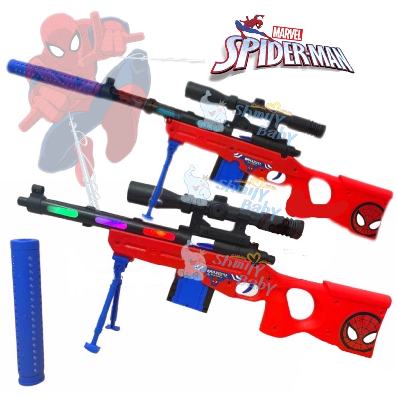 Spider-Man spiderman battery operared guns with sound and light ...