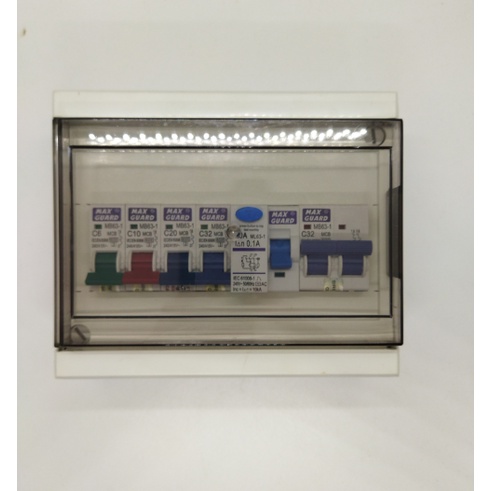 (4 MCB) MAXGUARD DB 8 Way 40A Complete Set With 32A MCB Main Switch ...