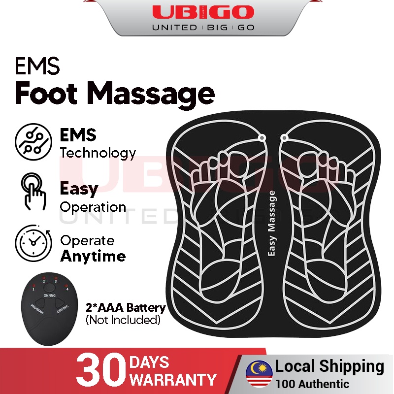 UBIGO EMS Physiotherapy Foot Massage Cushion Electric Foot Massage Mat ...