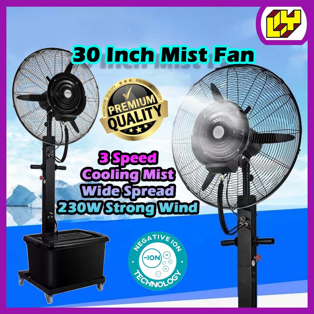 30 Inch Air Conditioning Humidifier Mist Water Spray Cooling Stand Fan ...