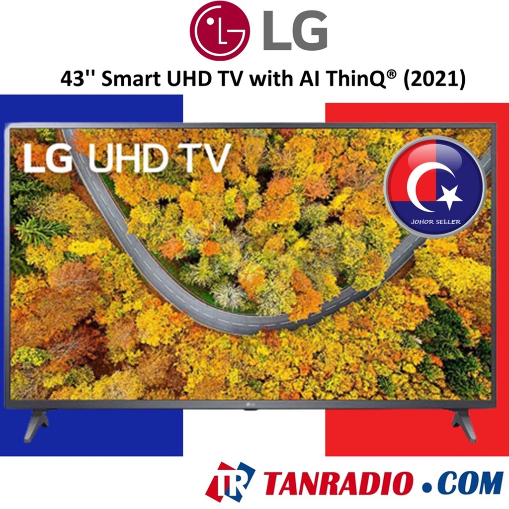 LG 43" Smart TV 4K UHD Wifi YOUTUBE NEFLIX MYTV 43UP7550PTC 43UQ7550 ...