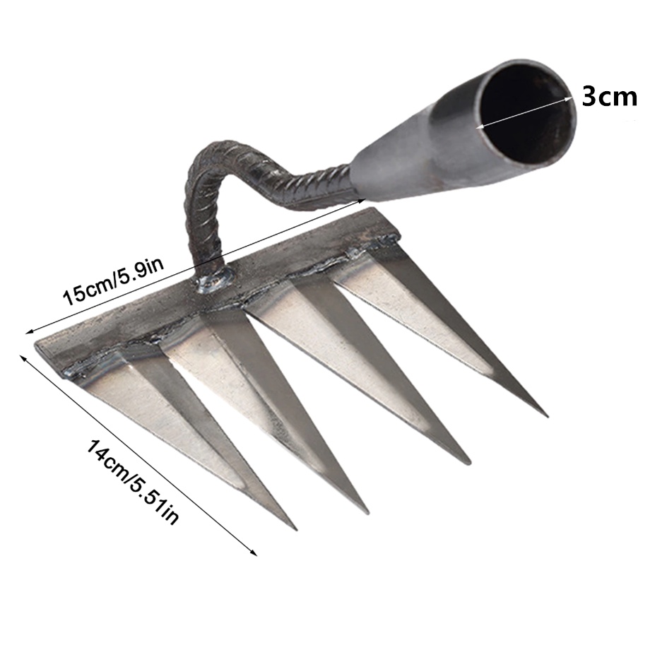 Garden Weeding Hoe Rake Farm Tool Cangkul Rumput Cangkul Tanah Weeding ...