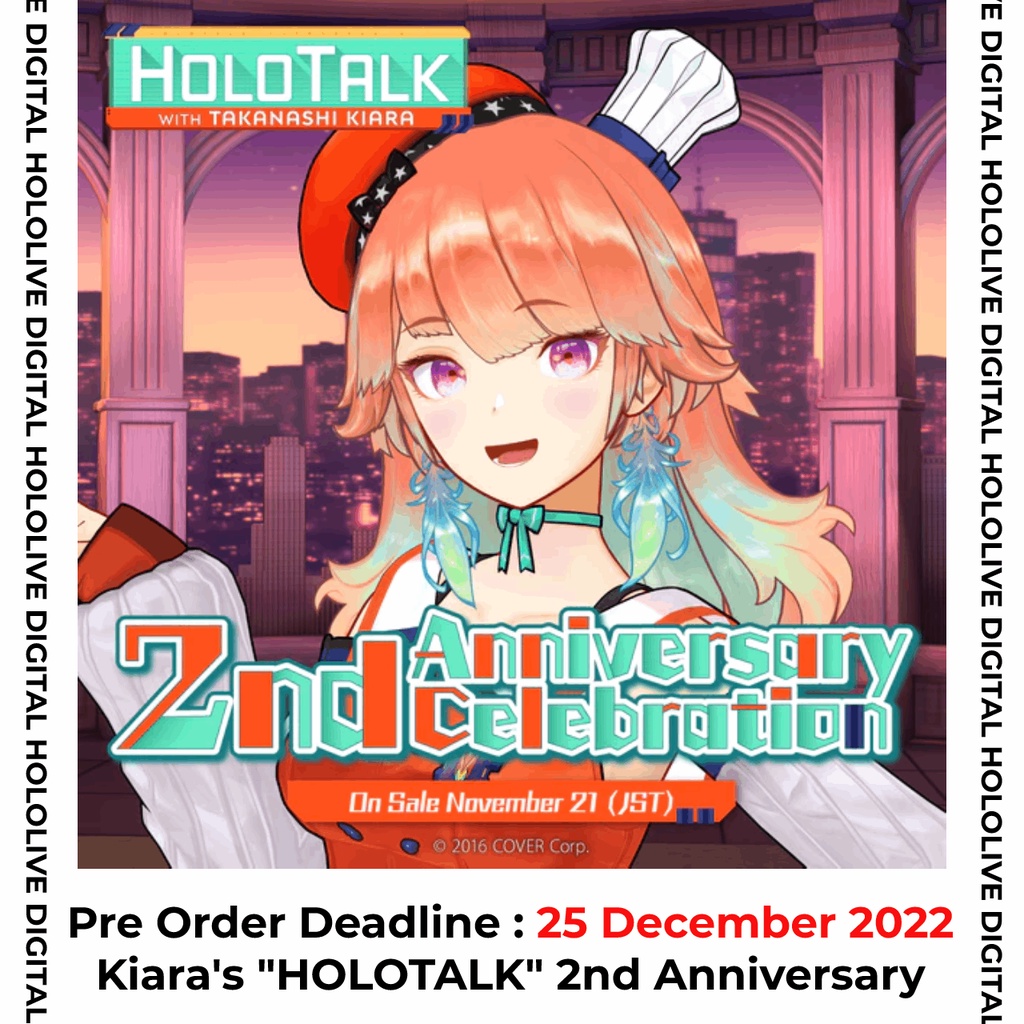 [PO] Hololive Takanashi Kiara's "HOLOTALK" 2nd Anniversary Celebration Goods | Shopee Malaysia