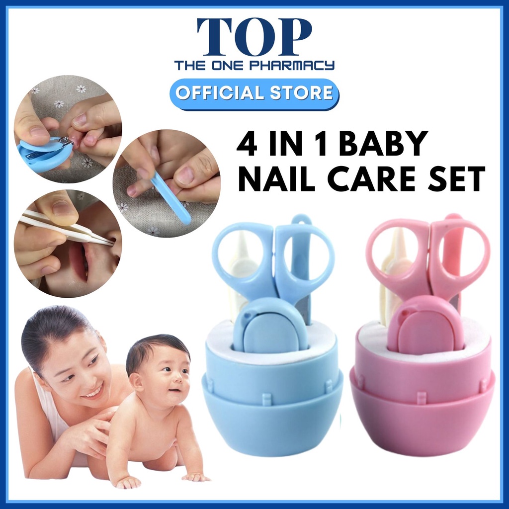 4-in-1 Infant Baby Nail Care Cutter Set (Pink/Blue) | Shopee Malaysia