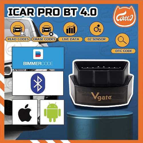 CATTO BIMMERCODE BMW supported Vgate iCar Pro Bluetooth 4.0 coding OBD code Reader Scanner V2.1 ...