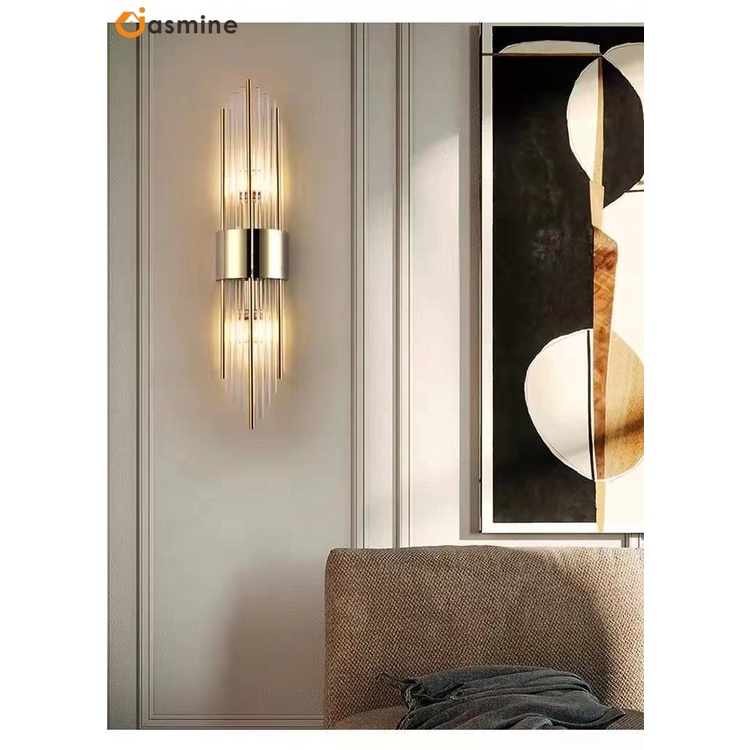 Wall lamp wireless light luxury wall lamp all copper living room TV ...
