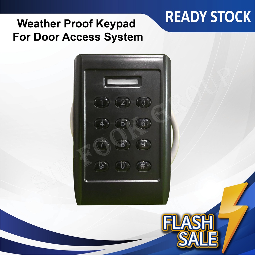 WEATHER PROOF KEYPAD FOR DOOR ACCESS SYSTEM | Shopee Malaysia