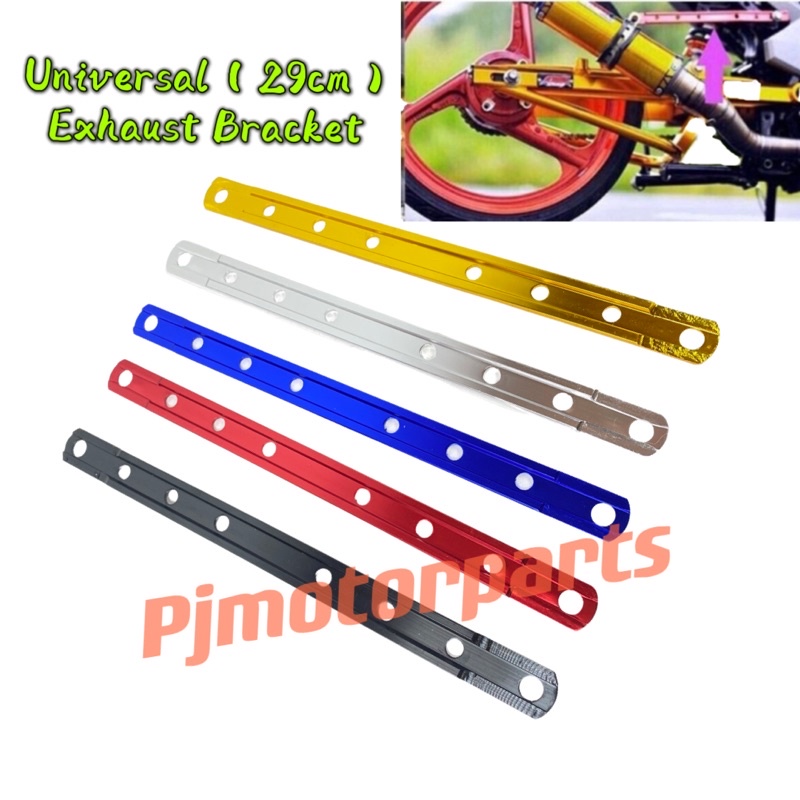 Universal 29CM Exhaust Pipe Bracket Racing Ekzos Paip Alloy Motorcycle ...