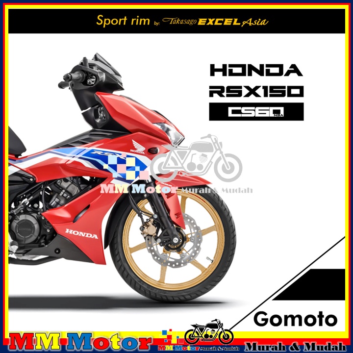 TAKASAGO EXCEL ASIA HONDA RSX 150 SPORT RIM CS60-N3A 1.60 / 1.85 X 17 ...
