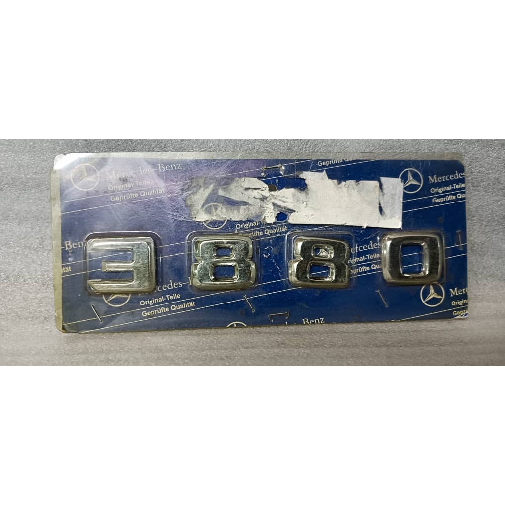 MERCEDES-BENZ W124 REAR BOOT BADGE (ORIGINAL) | Shopee Malaysia