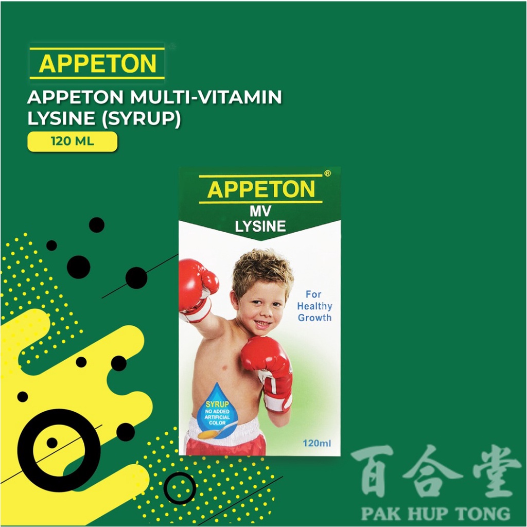 APPETON - LYSINE : SYRUP #((120ML)) | Shopee Malaysia