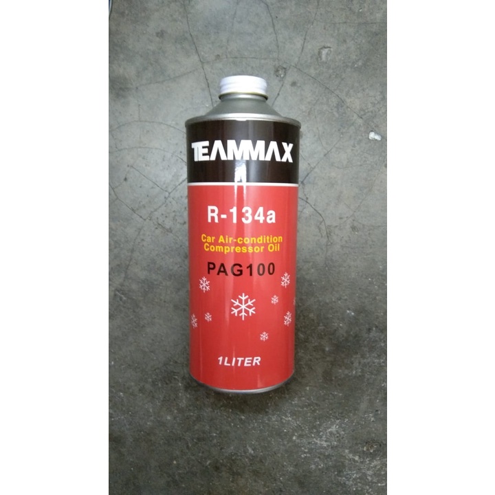 COMPRESSOR OIL R134 (TEAMMAX) PAG100 -1 LITER / 1000CC | Shopee Malaysia