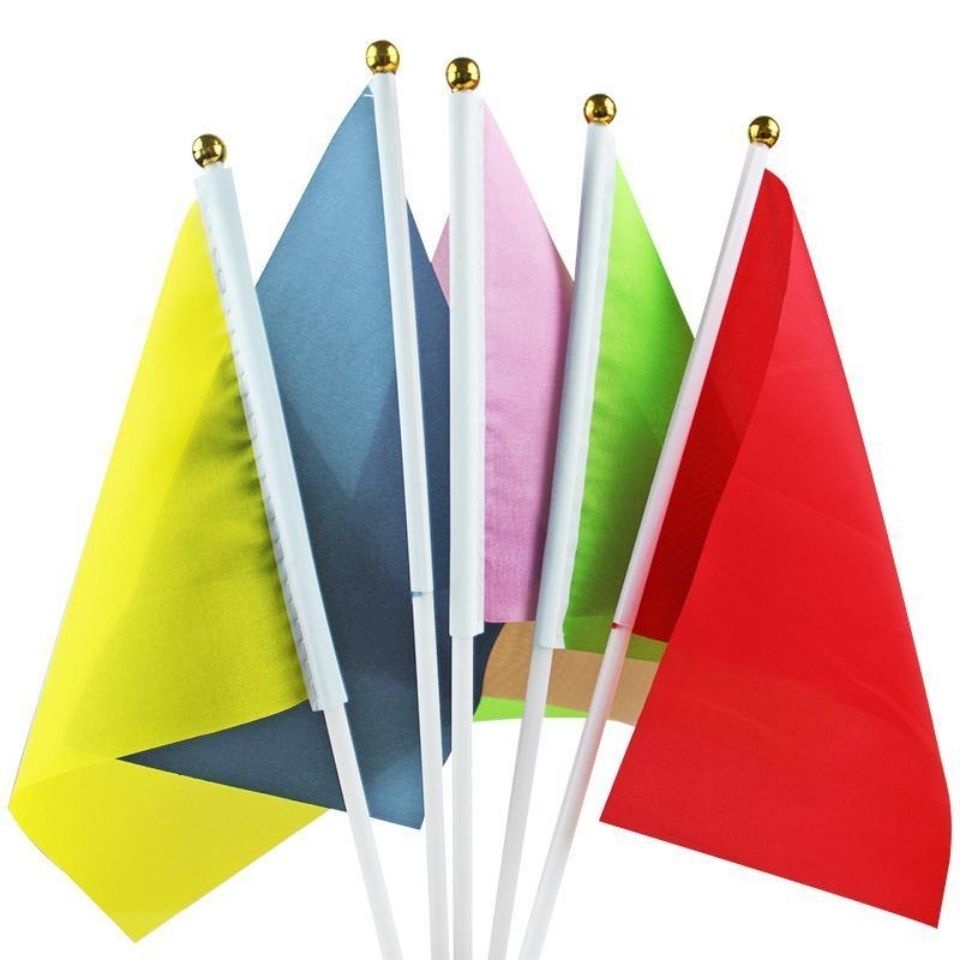 wind flag 50 small red flags, small colored flags, kindergarten morning ...