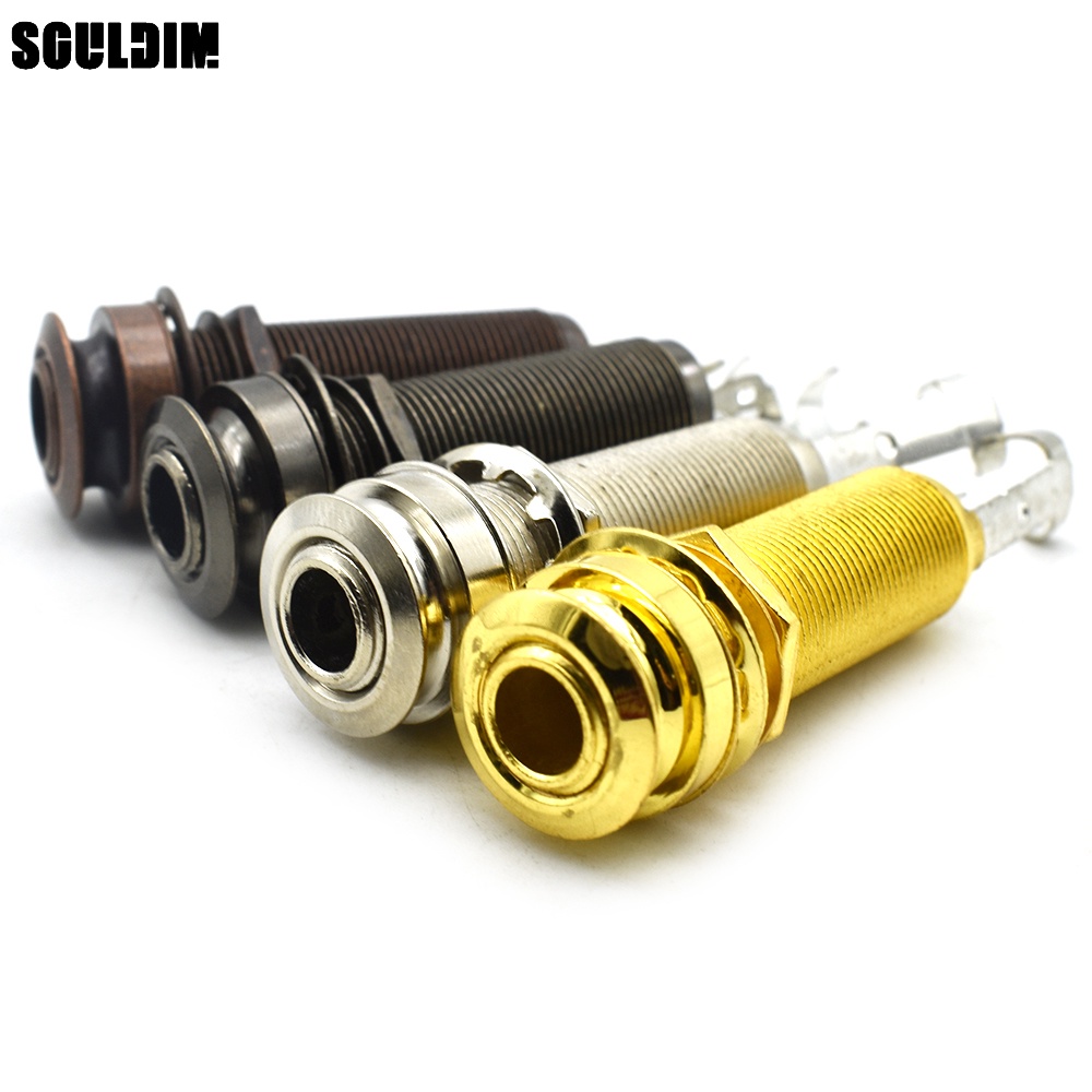 High Quality CYLINDER Guitar Pickup Endpin 6.35 Output Jack Nickel ...