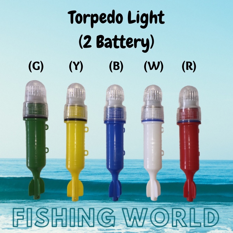 Marine Torpedo Fishing Light ( Lampu Litlat / Lampu Nelayan ) 闪灯 - Two ...
