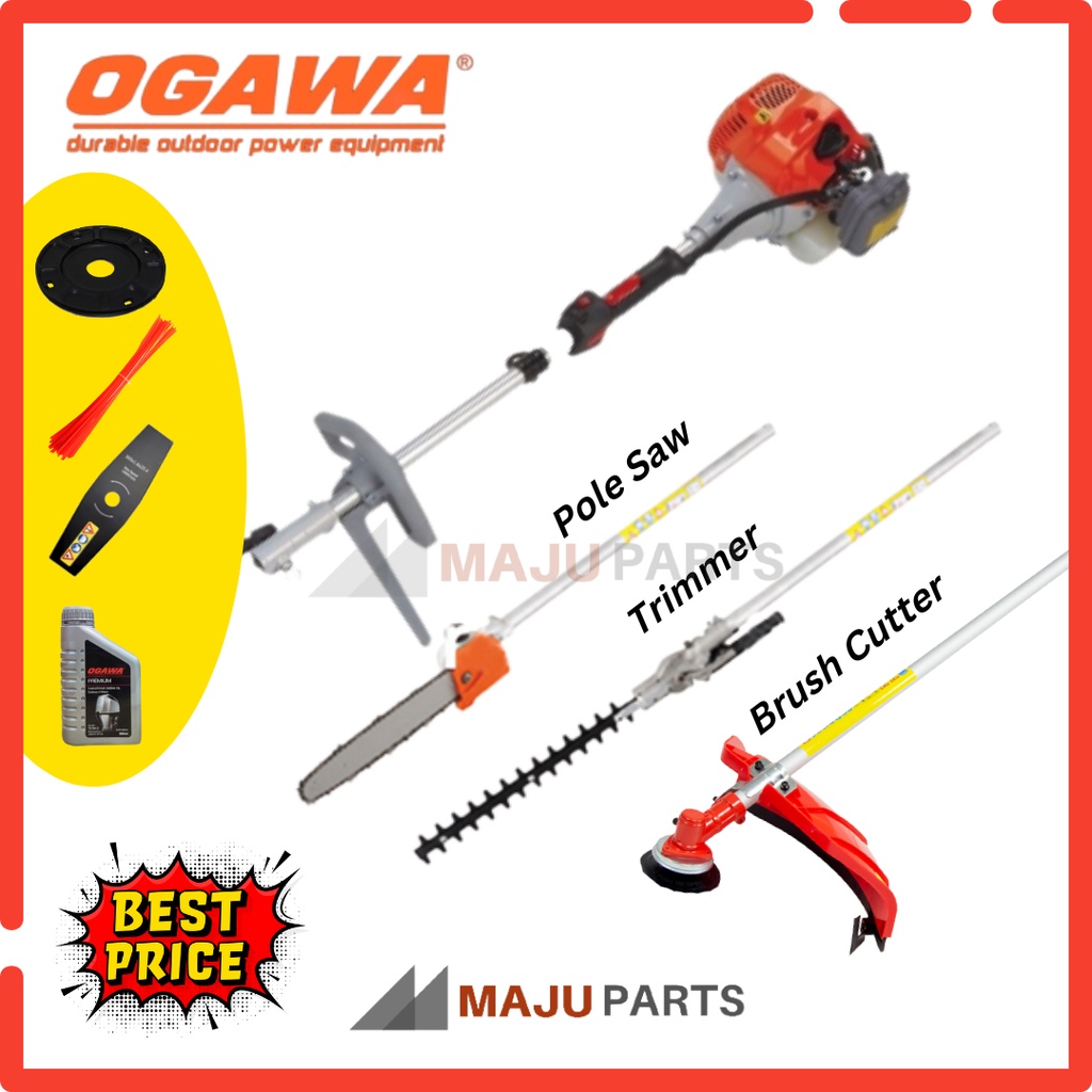 OGAWA Garden Multi-Tools System (4-in-1 : Brush Cutter in Blade ...