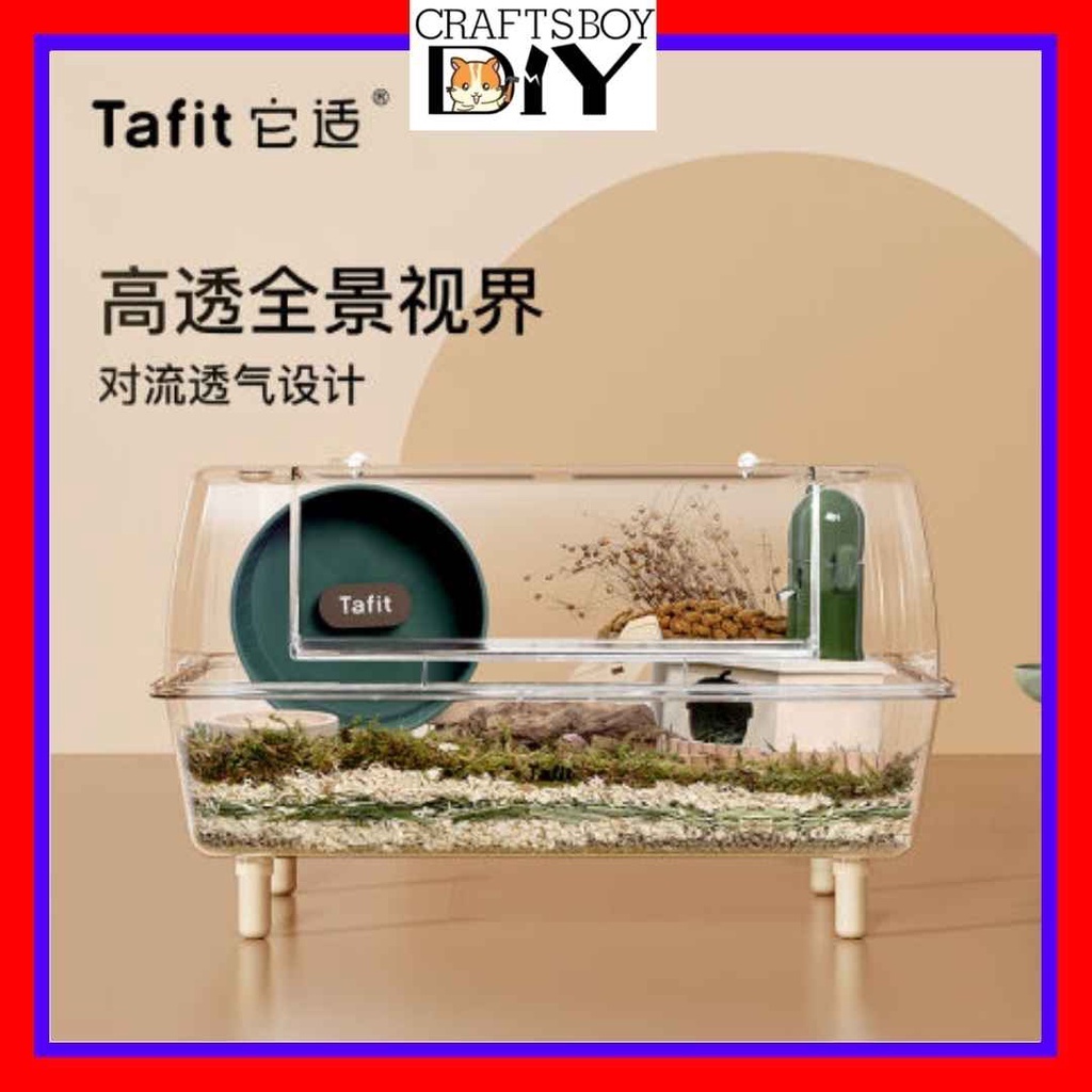 Tafit 62cm Arcylic Hamster Cage With Leg Dwarf Cage Syrian Cage Small ...