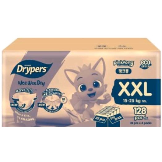 Drypers Wee Wee Dry XXL-32pcs Pinkfong Limited Edition | Shopee Malaysia