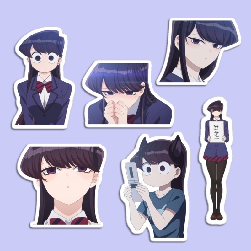 HP Sticker anime Komi Can't communicate Komi san Tadano kun Sticker ...
