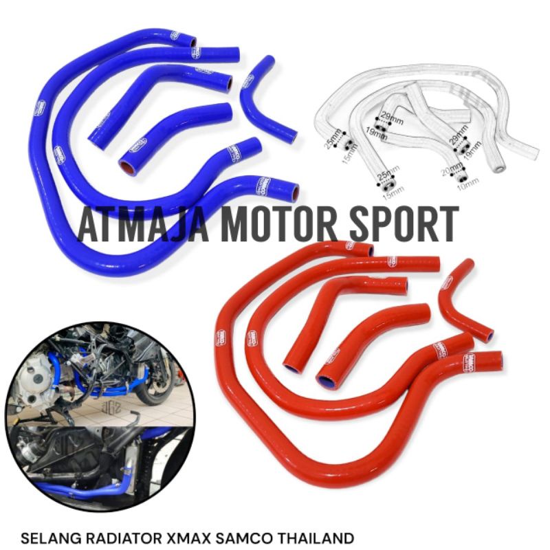 Thai SAMCO HOSE RADIATOR YAMAHA XMAX 250 300 SAMCO ORIGINAL THAILAND ...