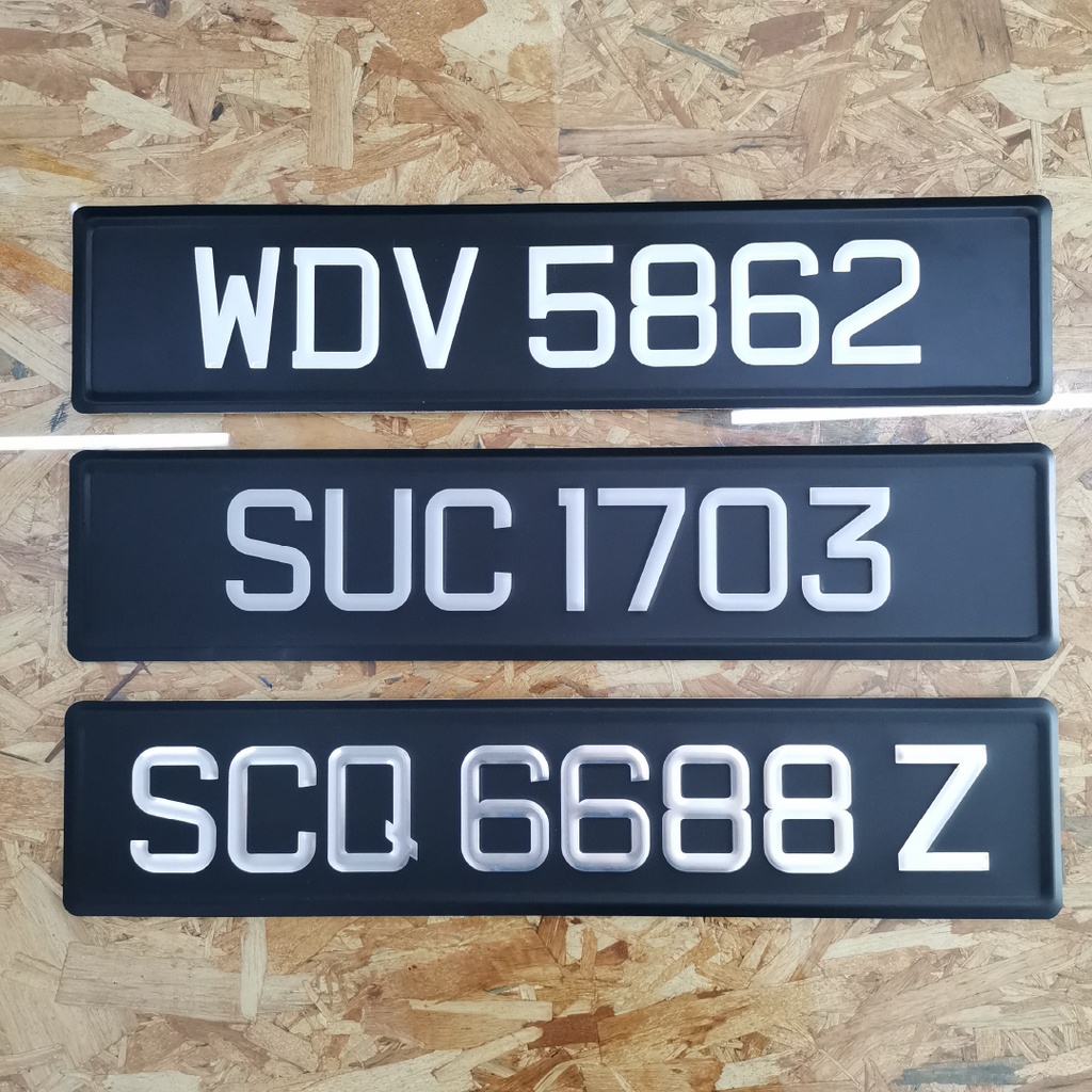 Singapore Design Nombor Plate Besi Aluminum Papan Kereta No Plate Besi ...