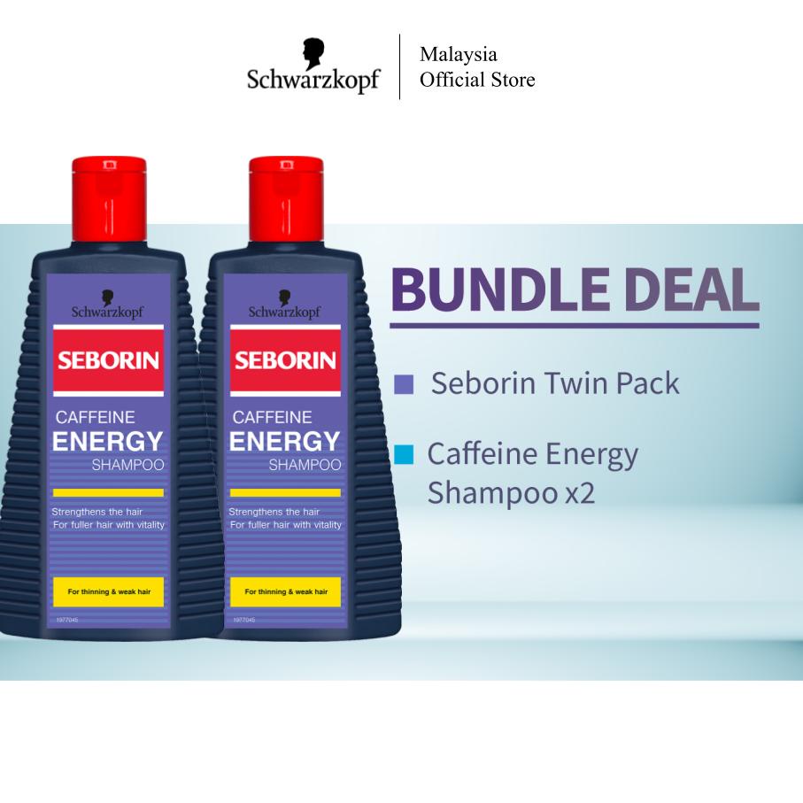 [Bundle Deal] Schwarzkopf Seborin Caffeine Energy Shampoo (2 Pcs ...