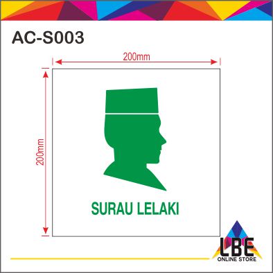 Acrylic Toilet & Surau Sign (200x200mm) | Shopee Malaysia