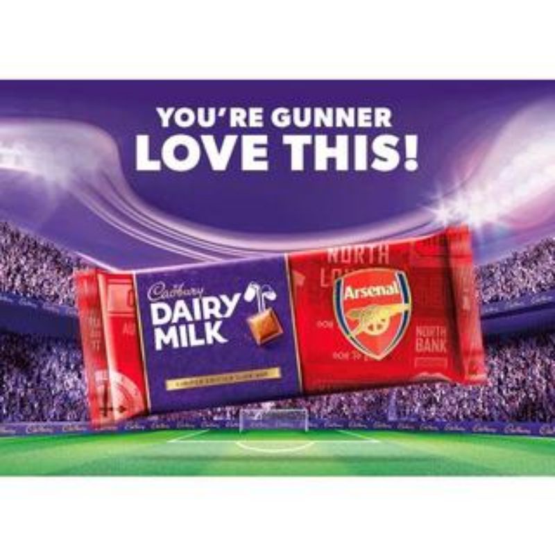 Cadbury Dairy Milk Chocolate Limited Club Edition Liverpool, Arsenal ...