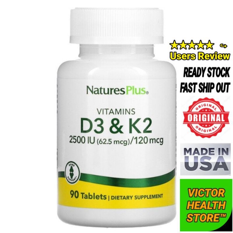 Vitamins D3 & K2, 90 Tablets | Shopee Malaysia
