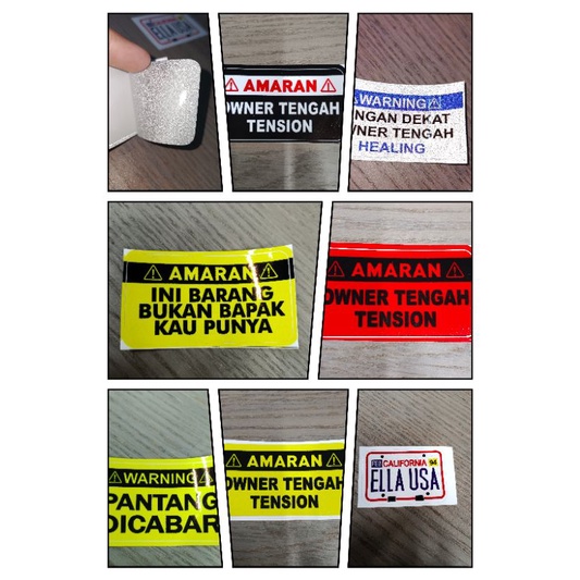 STICKER barang bukan bapak kau punya/owner healing/owner tension ...