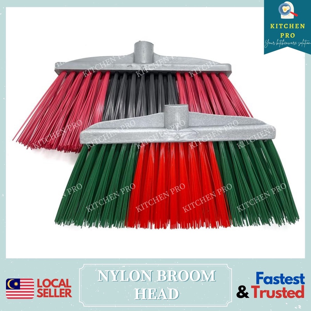𝐊𝐈𝐓𝐂𝐇𝐄𝐍 𝐏𝐑𝐎 | 3903R Hard Broom Head / 9411 Nylon Floor Broom Plastic ...
