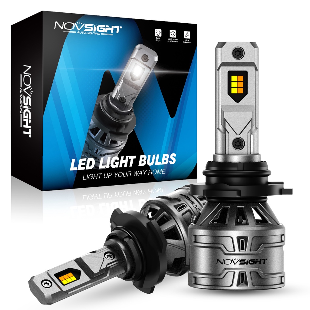Novsight Newest N61T Switchable three-color car LED headlight H4 H7 H11 3000K 4300K 6000K fog ...
