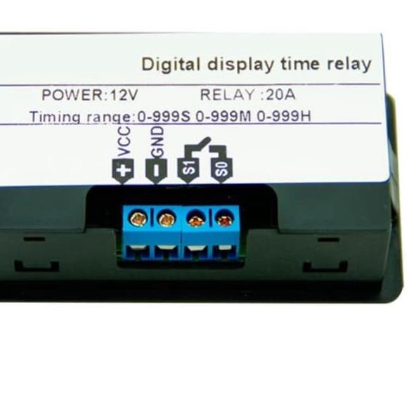 Tm1 Timing Delay Timer Relay Module 12V Digital LED Dual Display Cycle ...
