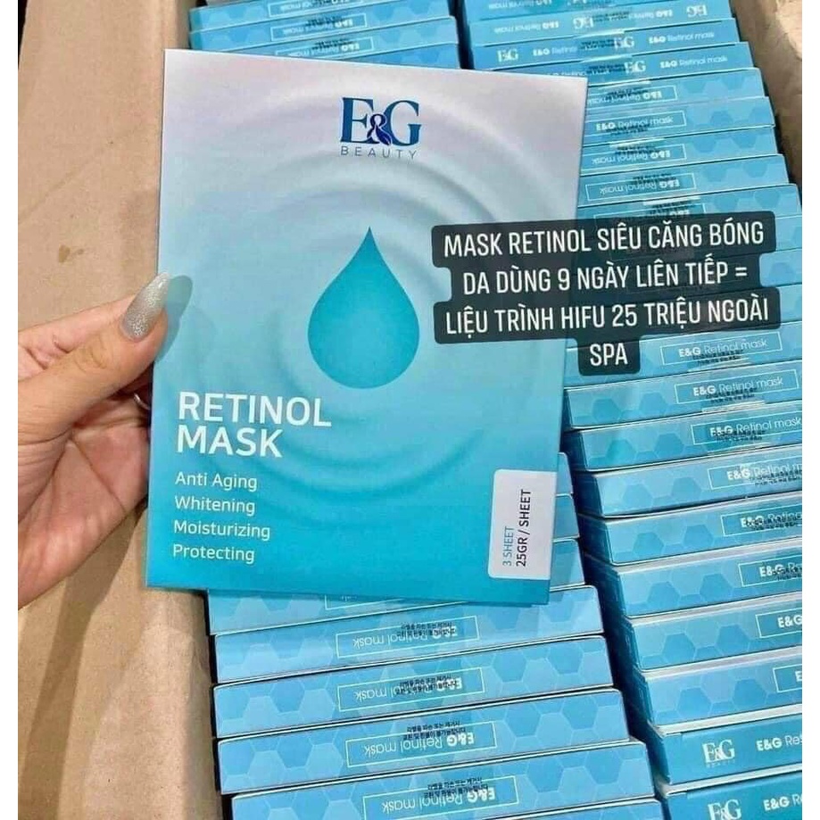 Retinol Mask E&G Korean Beauty Removes Wrinkles and Dark Spots ...