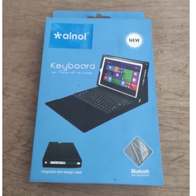 Universal Bluetooth Keyboard with Leather Tablet Case & Holder for ...