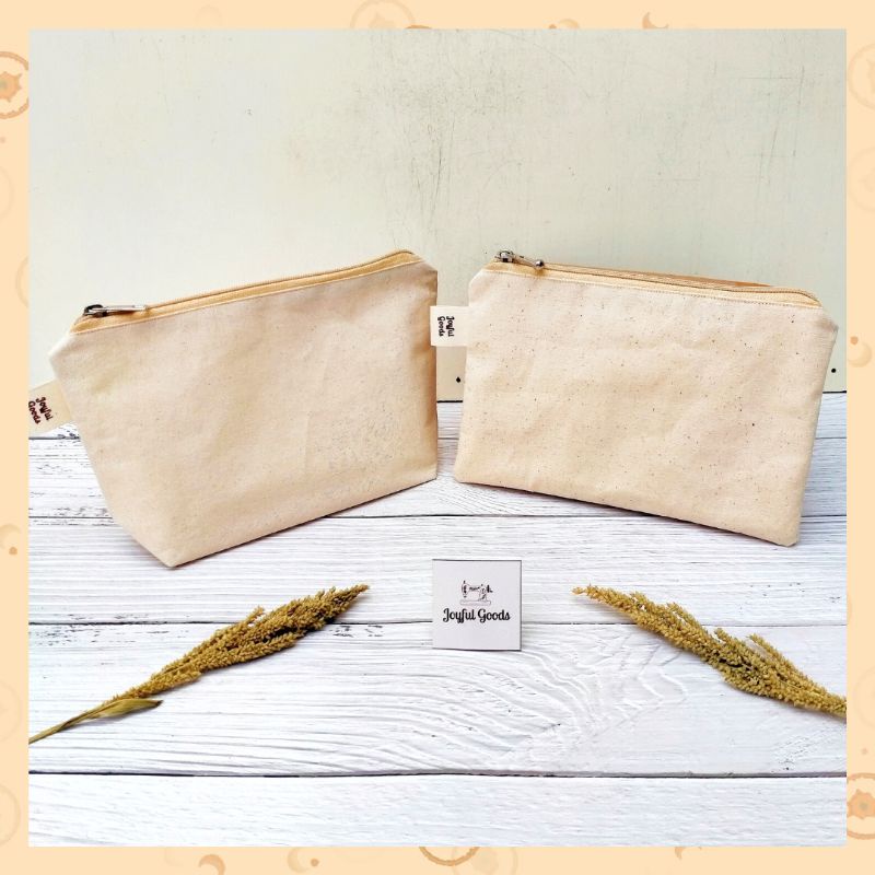 Thick Plain Canvas Wallet POUCH | Shopee Malaysia