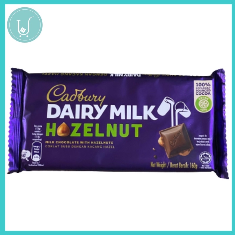 Cadbury Dairymilk Chocolate 160g (Milk chocolate / Hazelnut / Roast ...