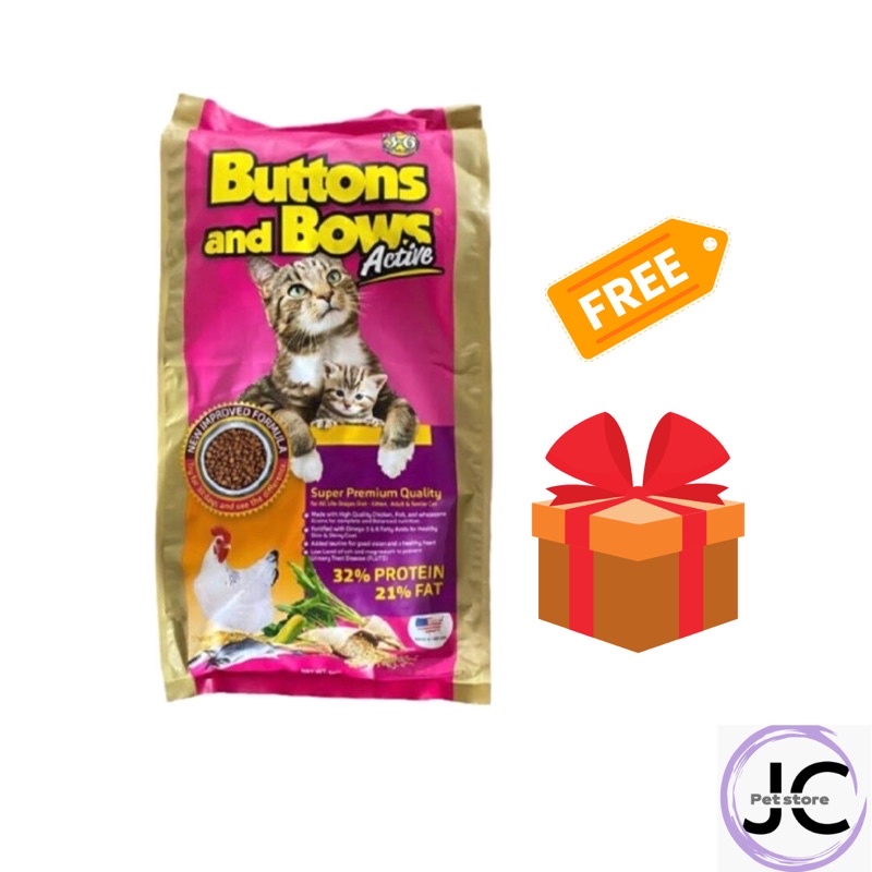 Buttons And Bows Cat Food 18KG (Ada Free Gift) | Shopee Malaysia