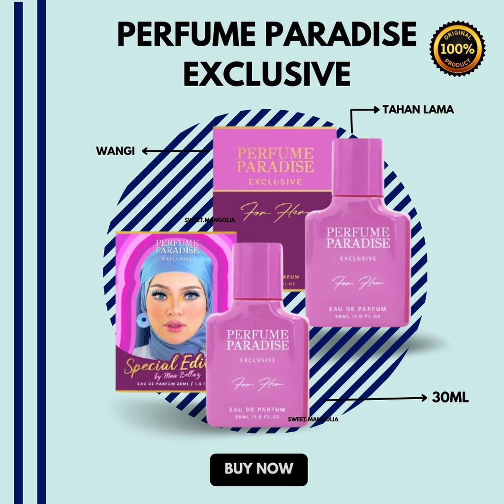 ORIGINAL Perfume Paradise Exclusive woman women Minyak wangi inspired ...