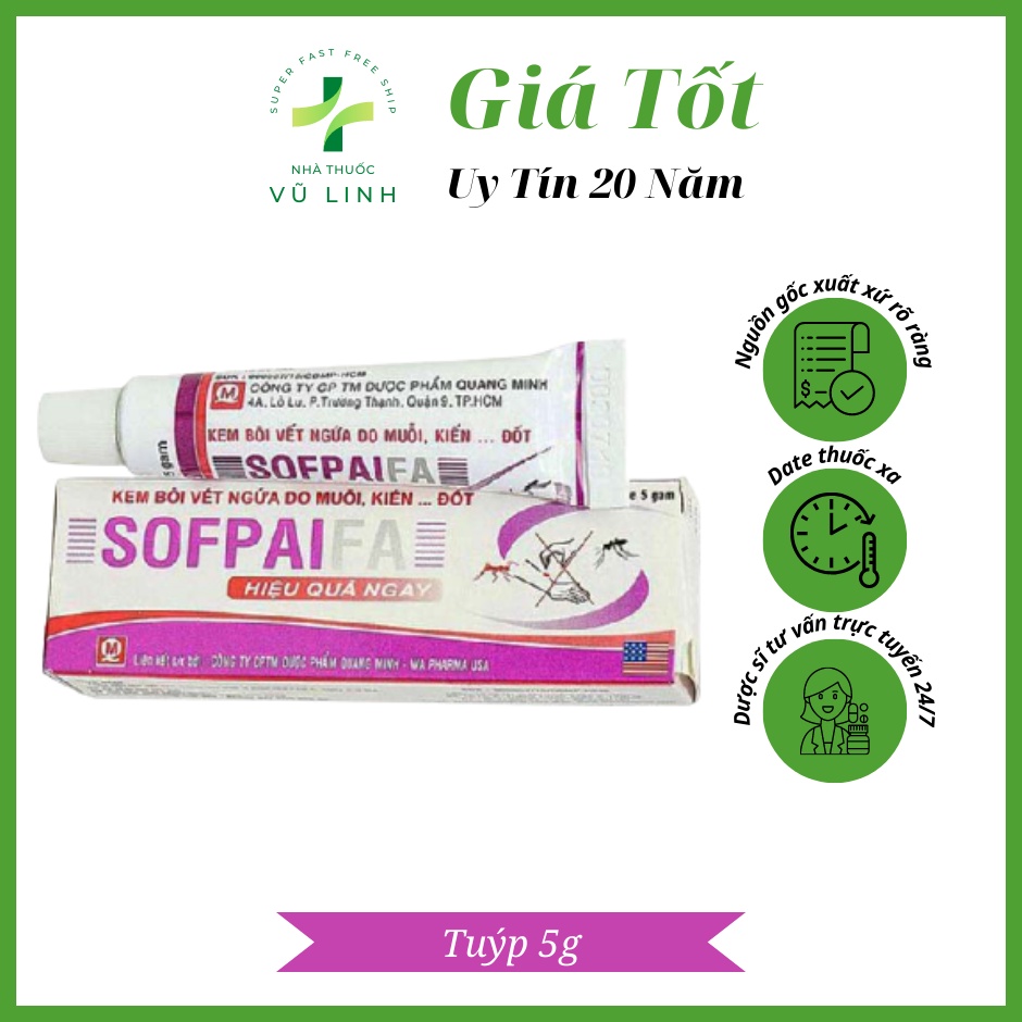 Sofpai FA skin cream soothes wounds caused by mosquitoes, ants, bees ...