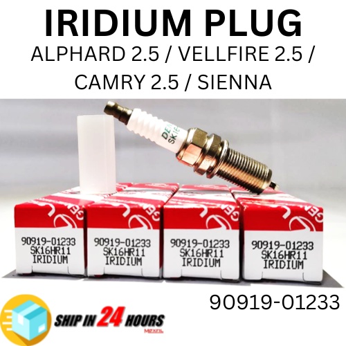 TOYOTA IRIDIUM SPARK PLUG 90919-01233 SK16HR11 ALPHARD 2.5/VELLFIRE 2.5 ...