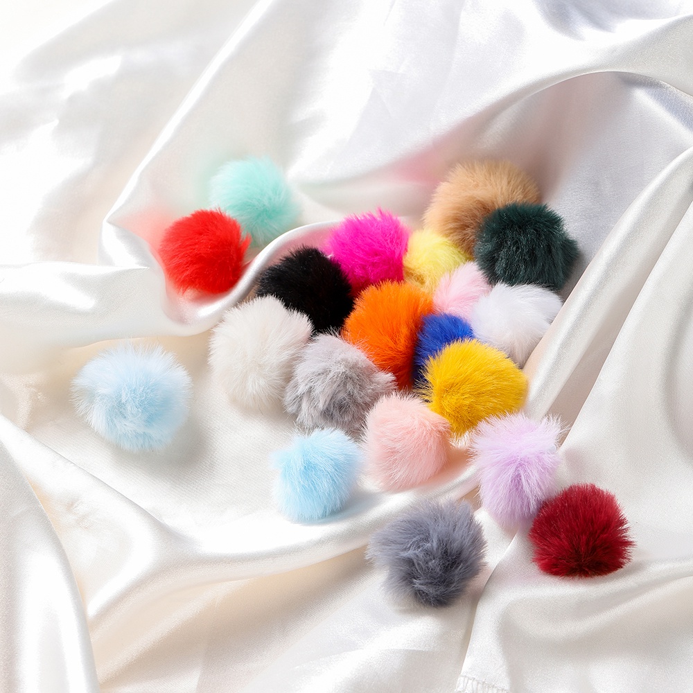 St, kunkka 5pcs 5cm Imitation Rex Rabbit Fur Ball Pendant | Shopee Malaysia