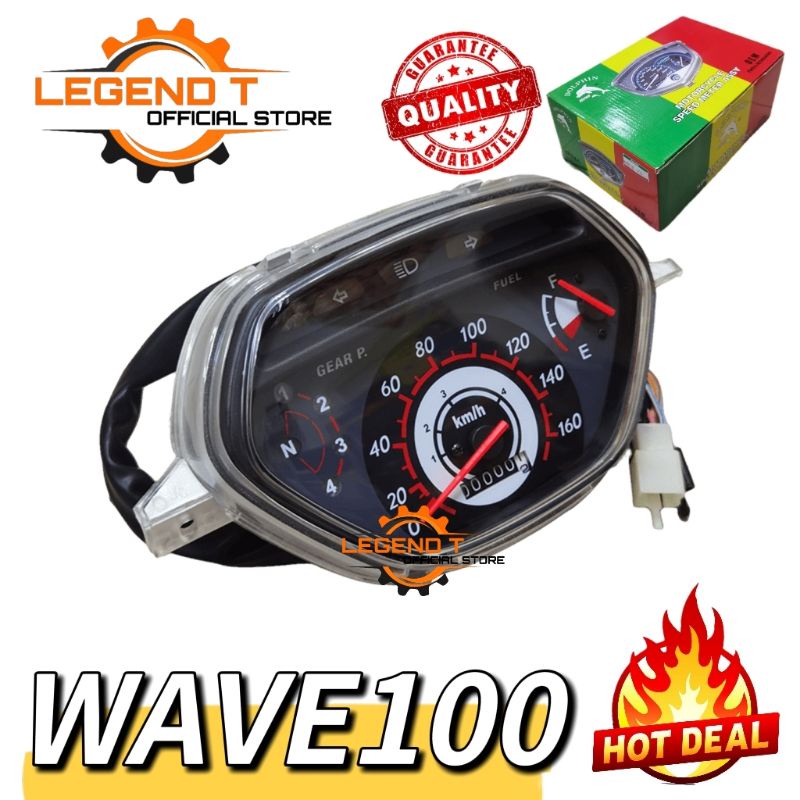 DOLPHIN METER ASSY WAVE 100 TAIWAN HIGH QUALITY SPEEDOMETER WAVE100 ...