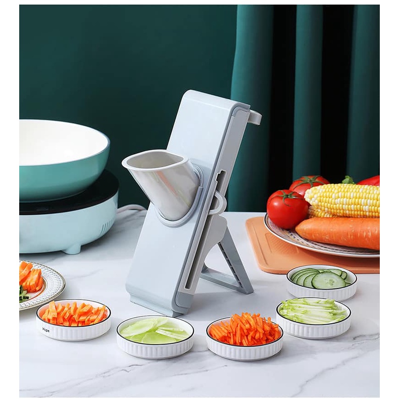 4 in 1 Mandoline Slicer Grater Peeler Grinder Chopper Hand Press Food ...