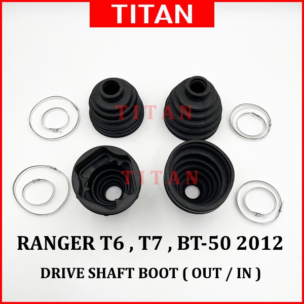 4pcs Drive Shaft Cover Boot Outer & Inner Ford Ranger T6 T7 , Bt-50 ...