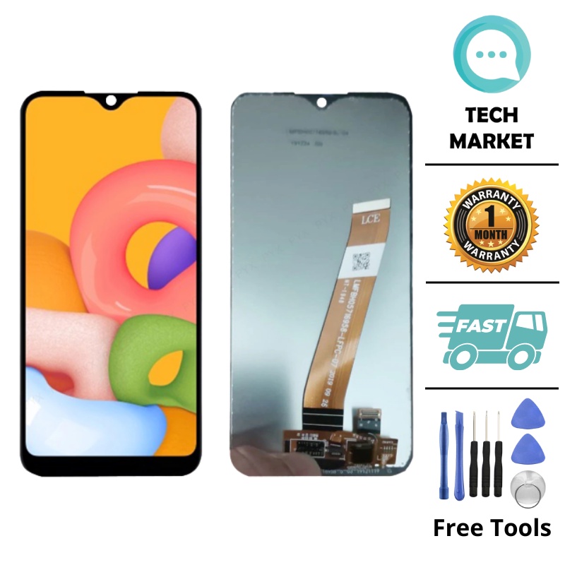 SAMSUNG A01 A015 LCD DISPLAY TOUCHSCREEN DIGITIZER SPARE PART (FREE ...